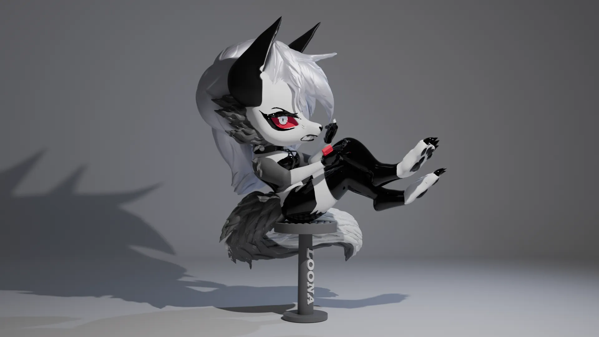 Characters & Creatures STL Download - HELLUVA BOSS - LOONA CHIBIby RemyJF