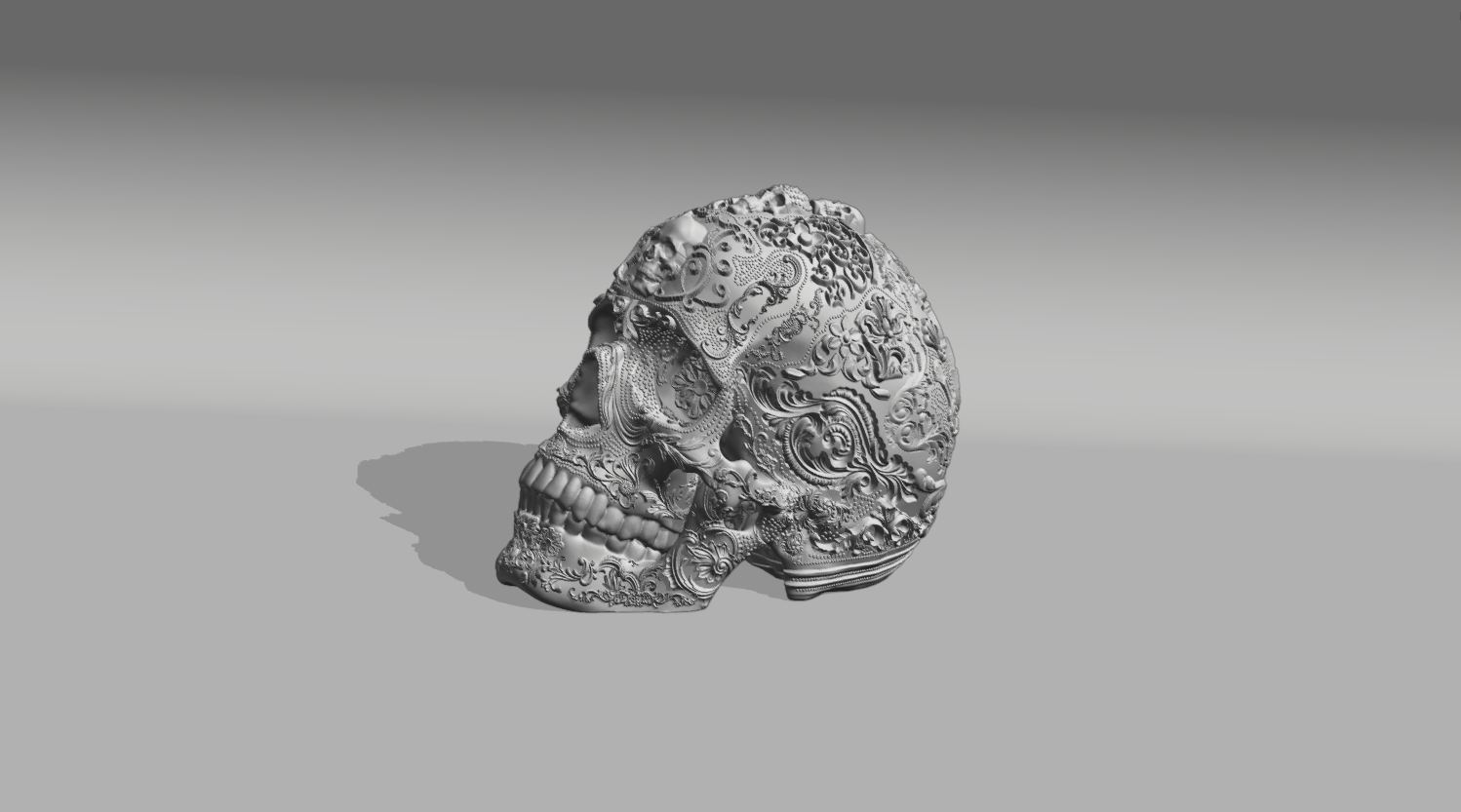 Ornamental Deluxe Sugar Skull | 3D models download | Creality Cloud