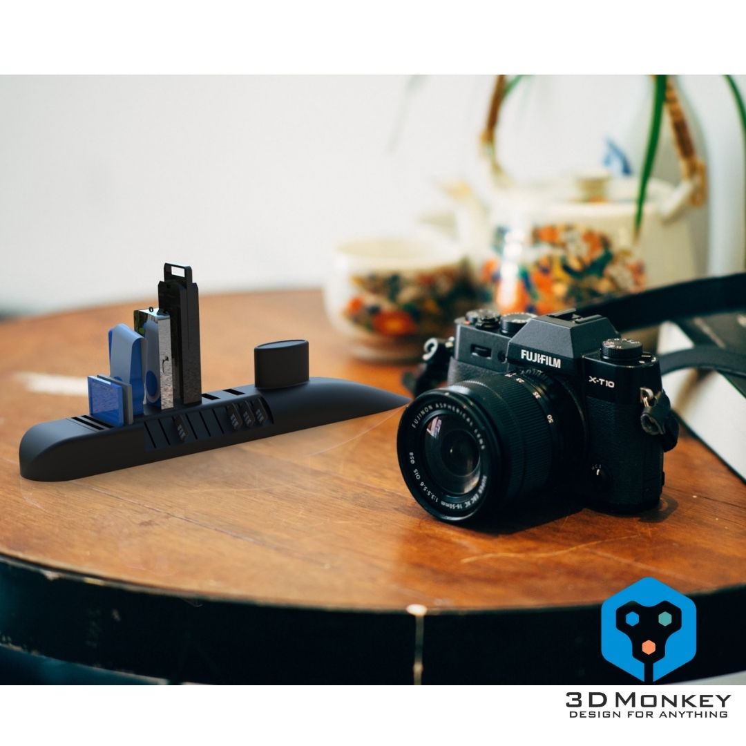 Submarine SD_MicroSD_USB storage base 潜艇 記憶卡 隨身碟 记忆卡 随身碟 收纳座 | 3D ...