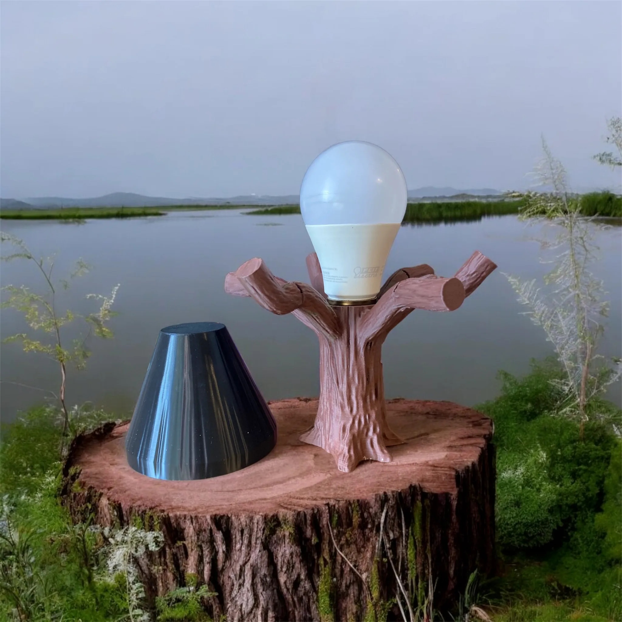 3d yazıcı baskı modelleri | 3MF | Timber Night Light | Creality Cloud