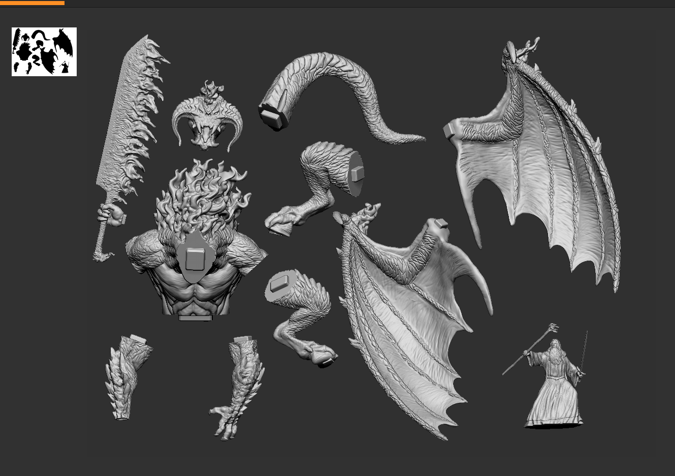 Balrog of Morgoth -The lord of the rings | 3D models download ...