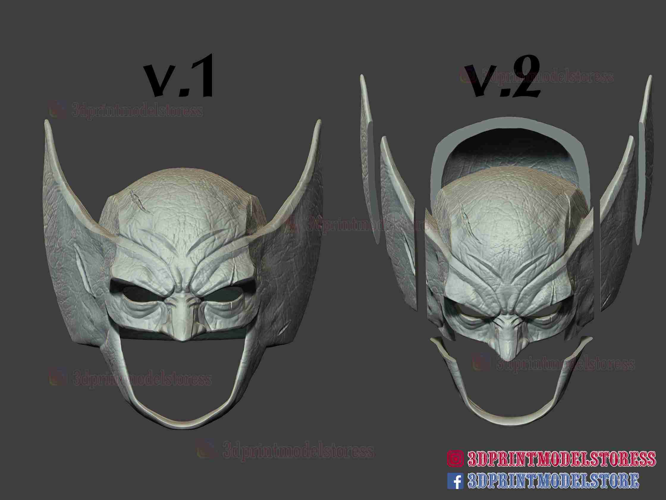 Wolverine Helmet - Marvel Comics Cosplay | 3D models download ...