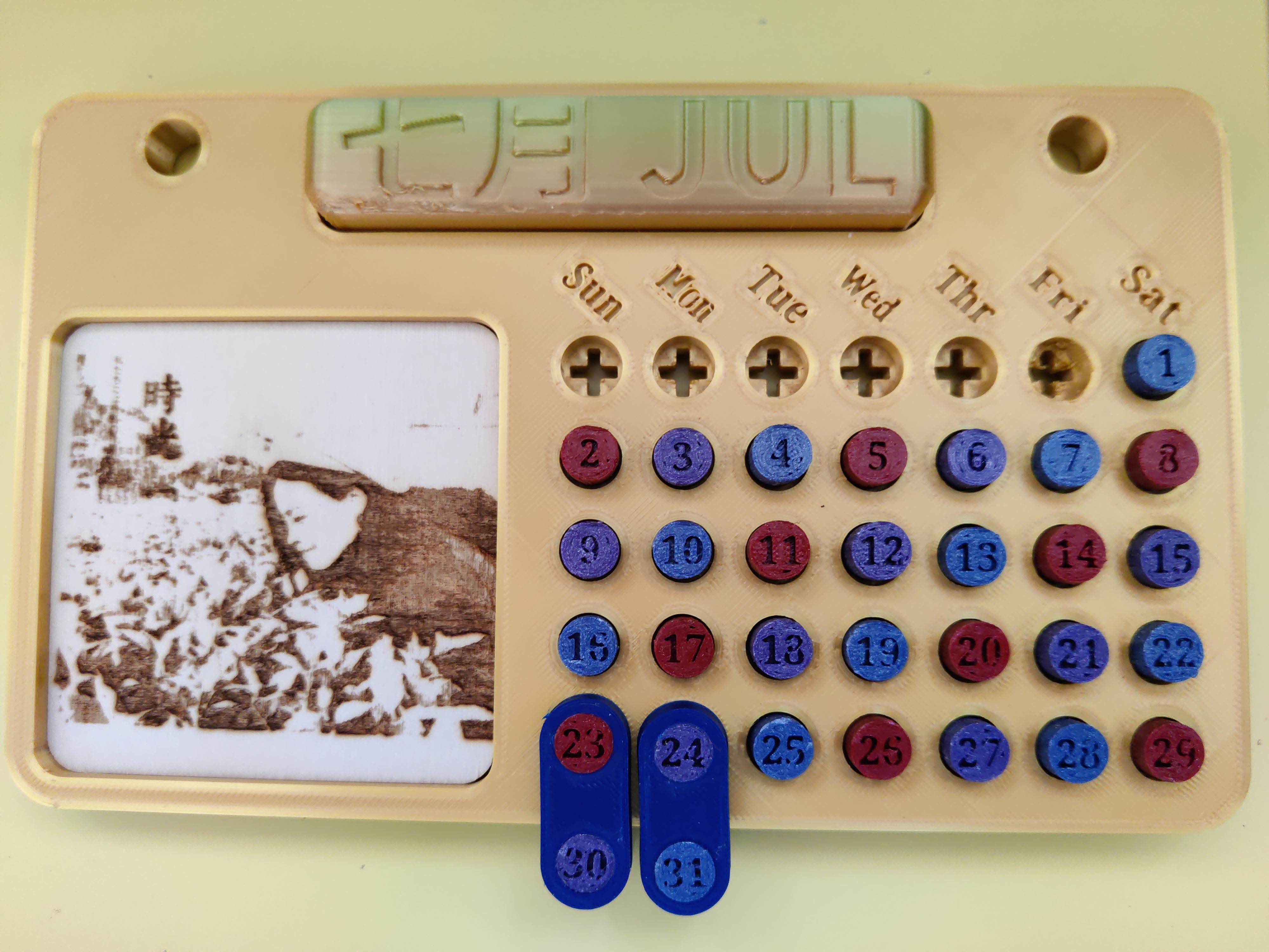 Modular Calendar | 3D models download | Creality Cloud