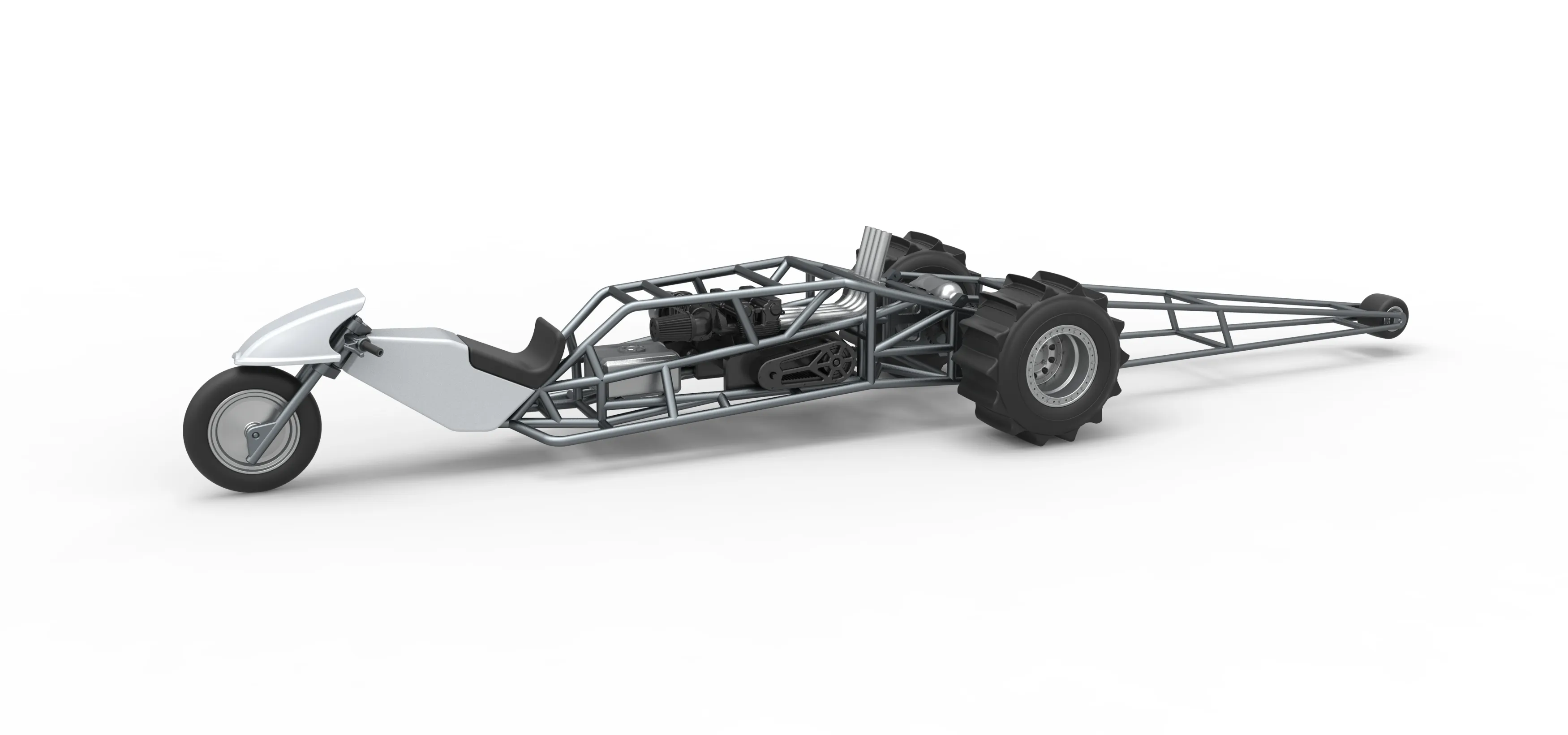 Vehicles & Machinery STL Download - Top fuel Dirt dragster trike Sale 1 ...