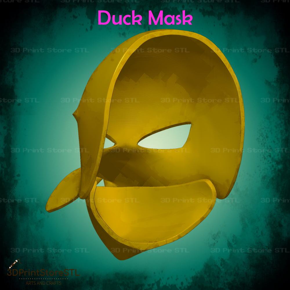 Duck Mask Cosplay Halloween - STL File | 3D models download | Creality ...