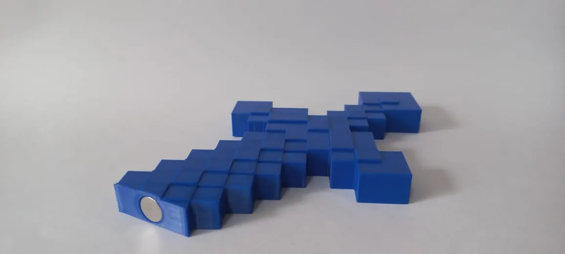 3D Printer Files | 3MF File | Minecraft Sword Fridge Magnet | Creality ...