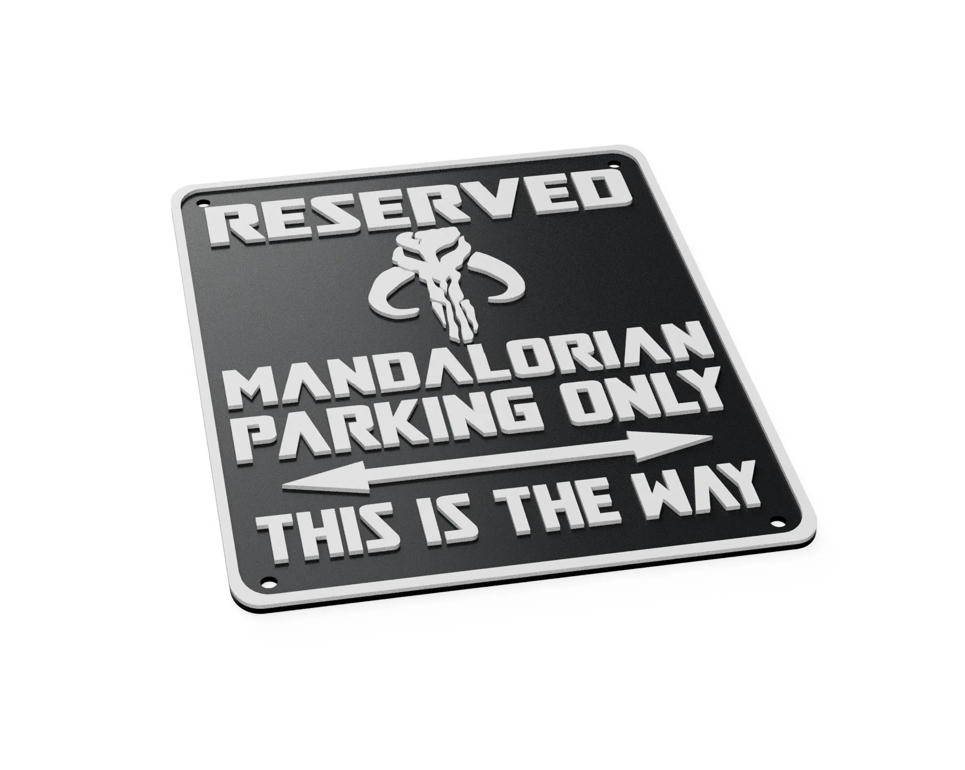 Other STL Download - Mandalorian Mando Star Wars Car Garage Parking ...