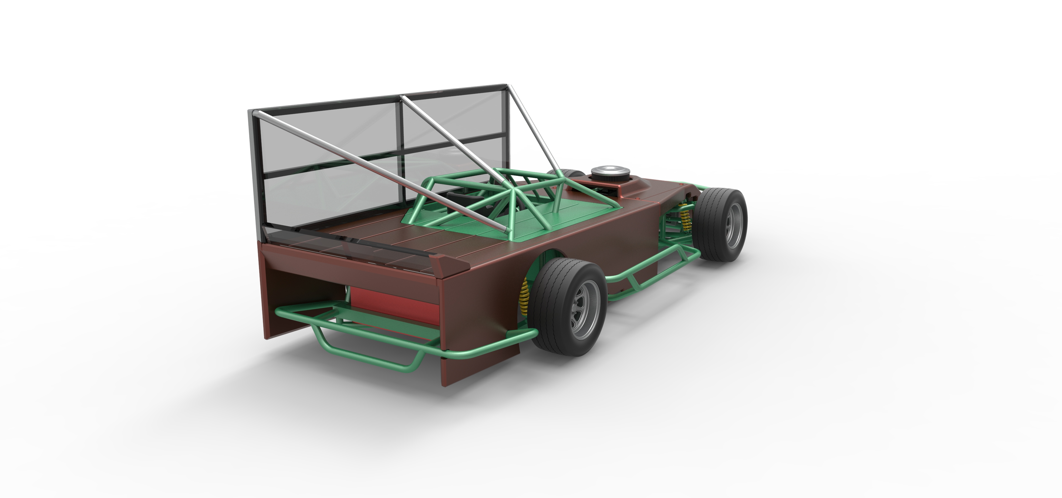 Asphalt Modified stock car with side wing Scale 1:25 | 3D models ...