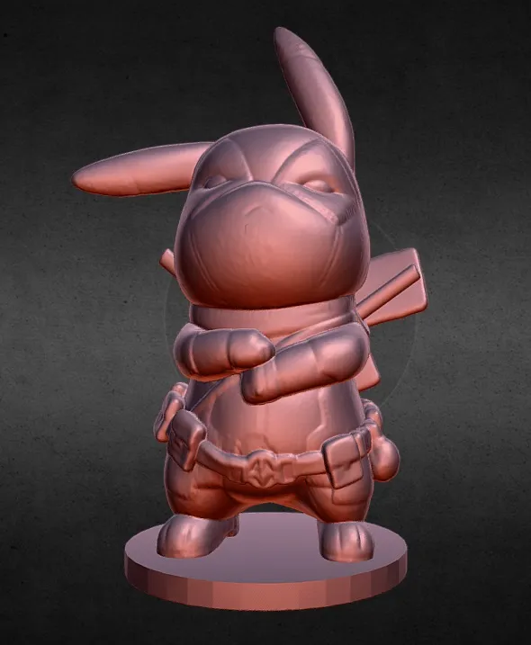 Characters & Creatures STL Download - picachu deadpoolby celticverse