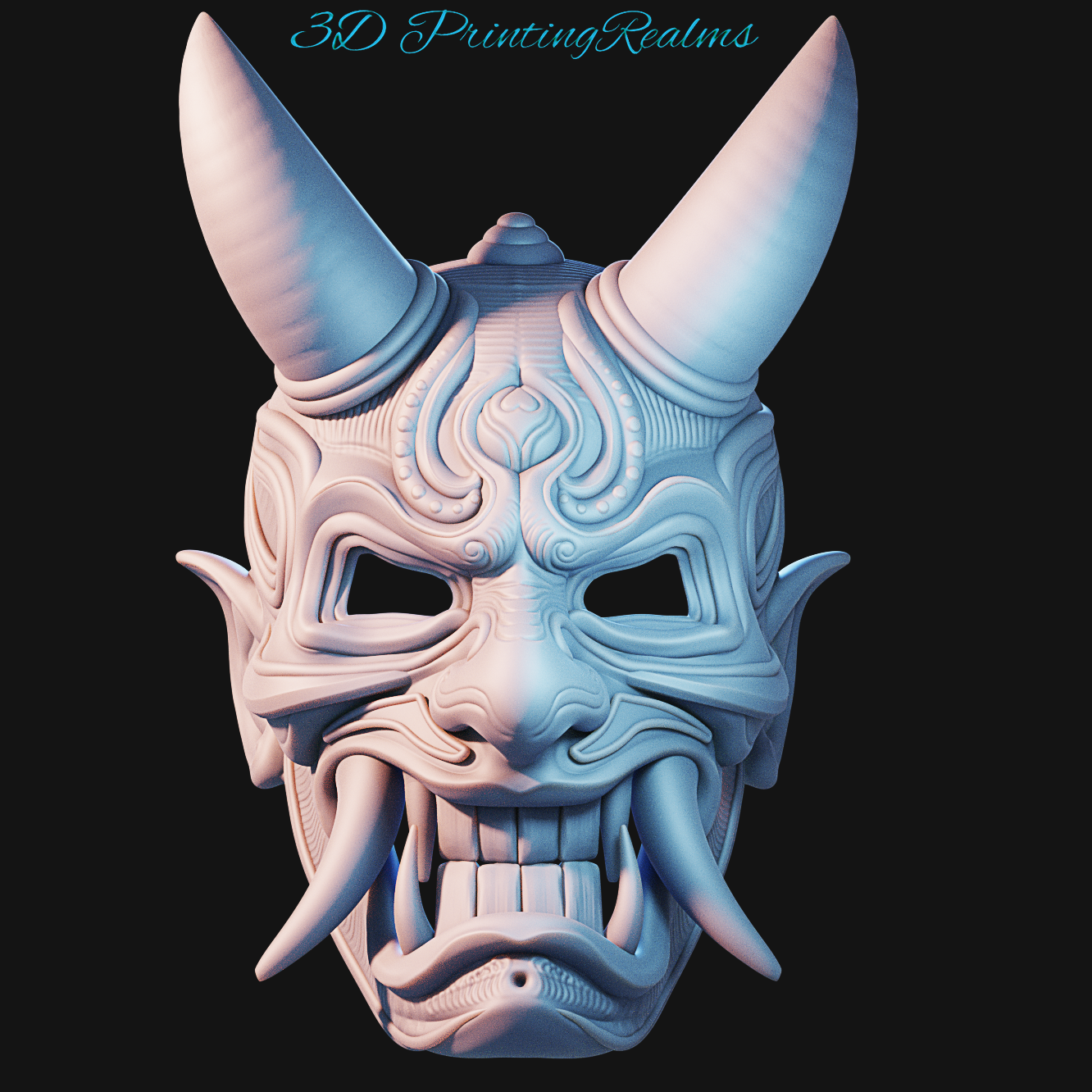 Oni mask | 3D模型下载 | 创想云