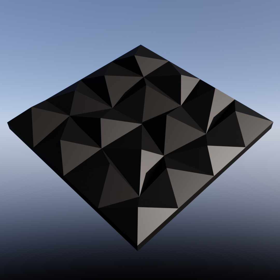 3D wall panel lowpoly triangles | 3D models download | Creality Cloud