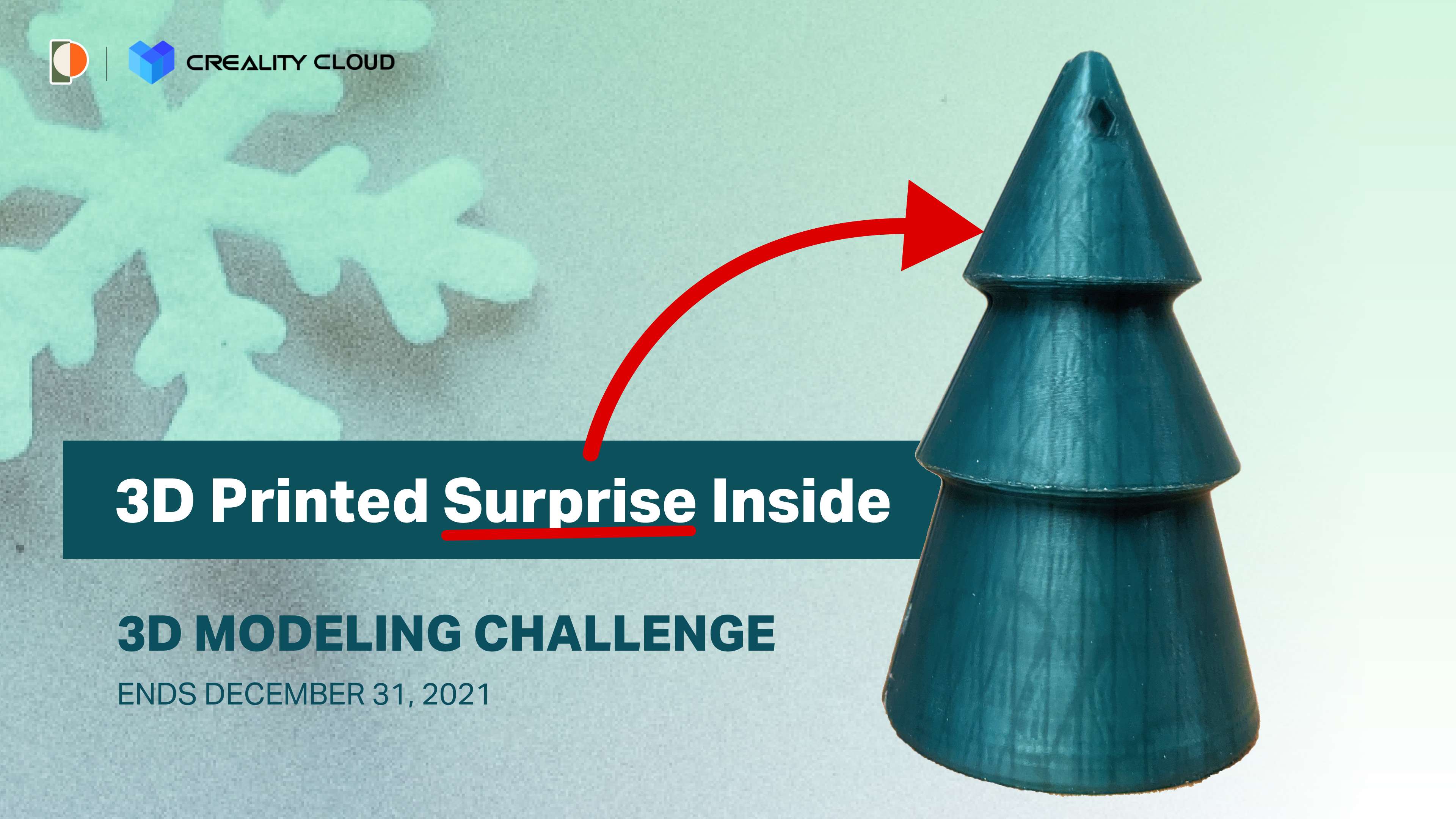 Surprise Inside Xmas Tree Ornament (Print-in-Place TEMPLATE) | 3D ...
