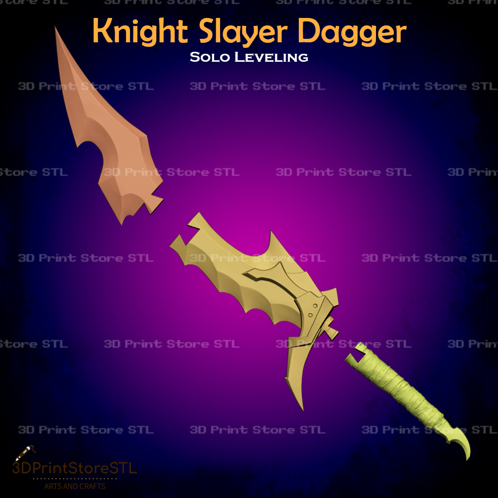 Knight Slayer Dagger Cosplay Solo Leveling - STL File | 3D models ...