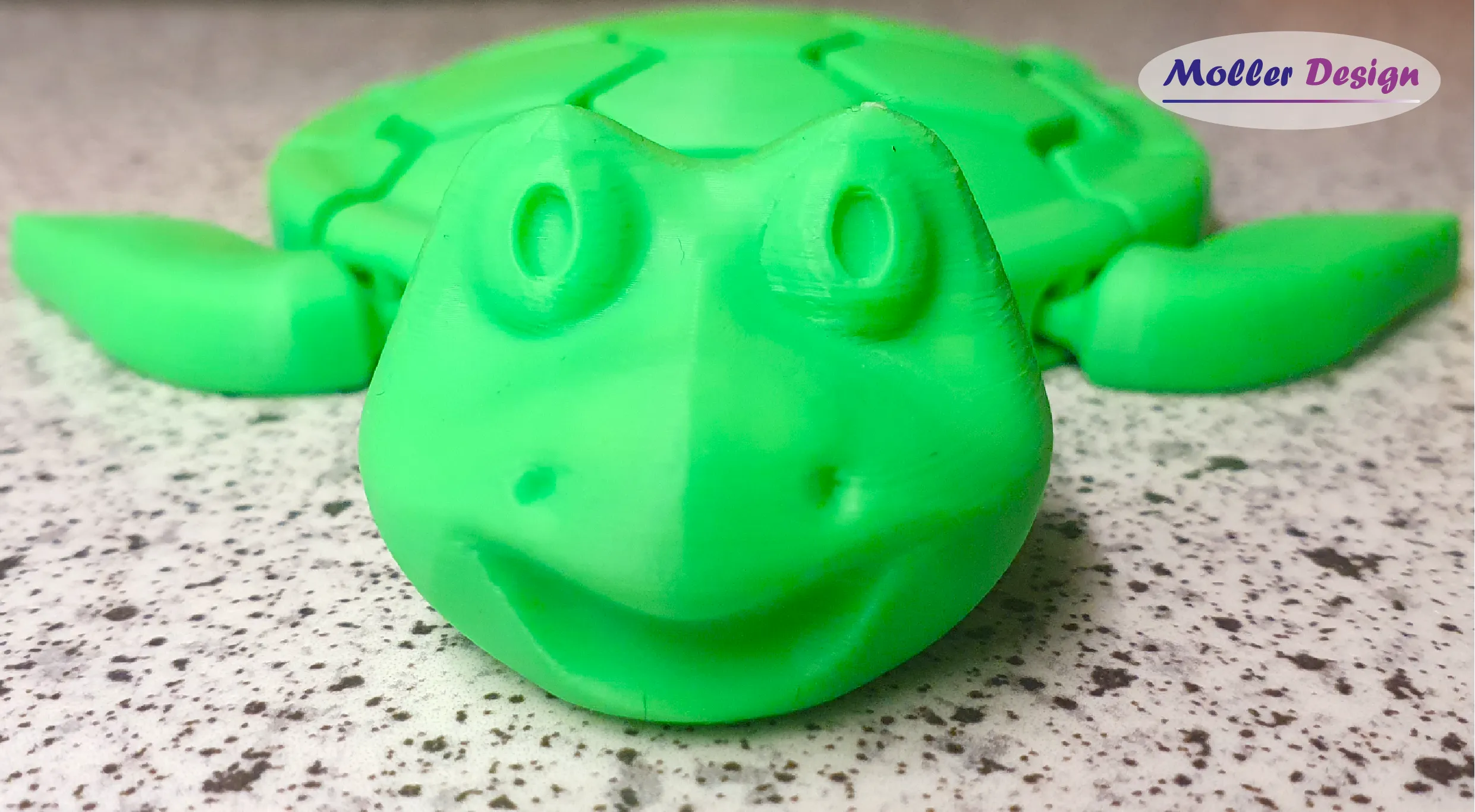 Other STL Descarga - Flexible turtle fidget - MollerDesign