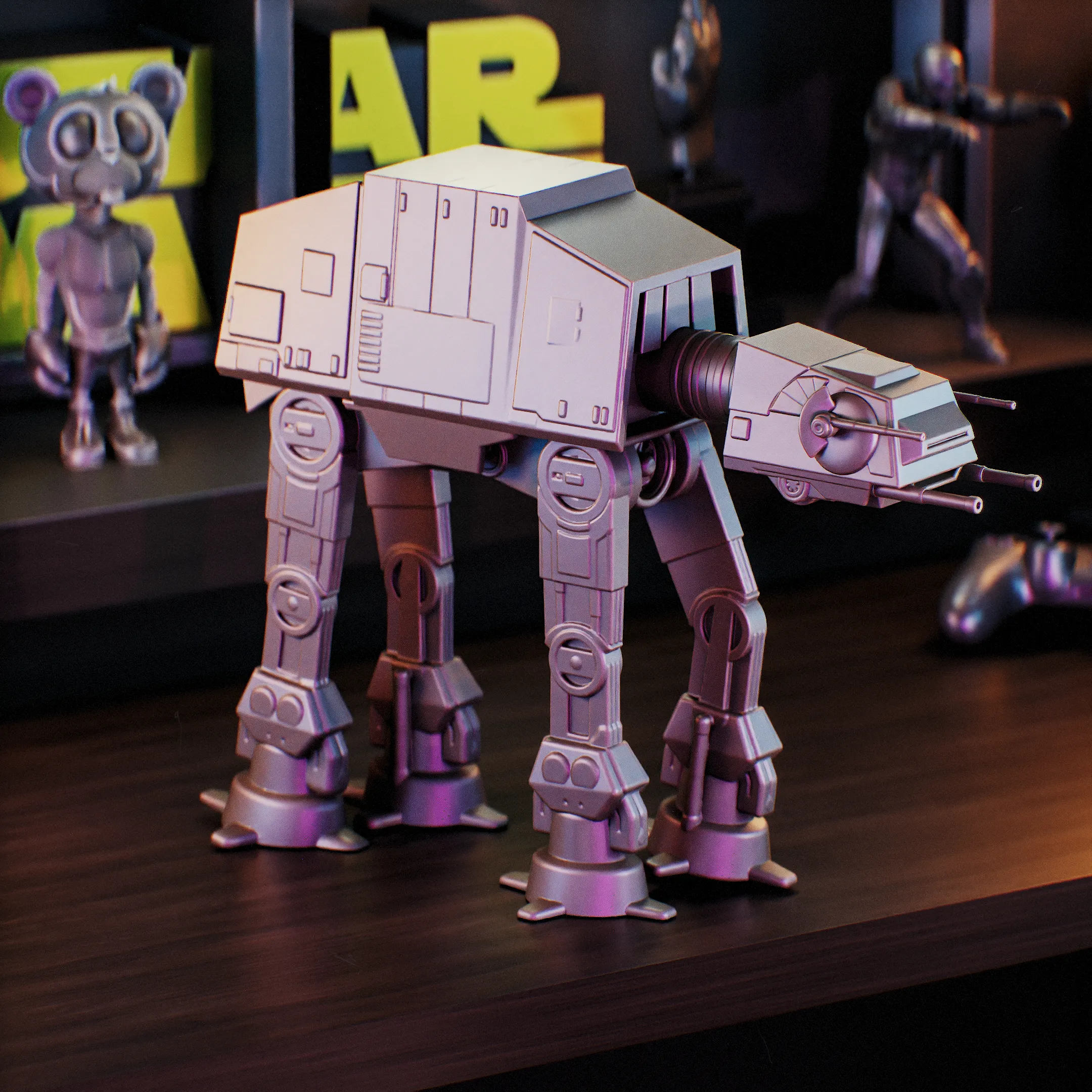 Other STL Download - Star Wars Imperial armored walker AT ATby greencatpoly