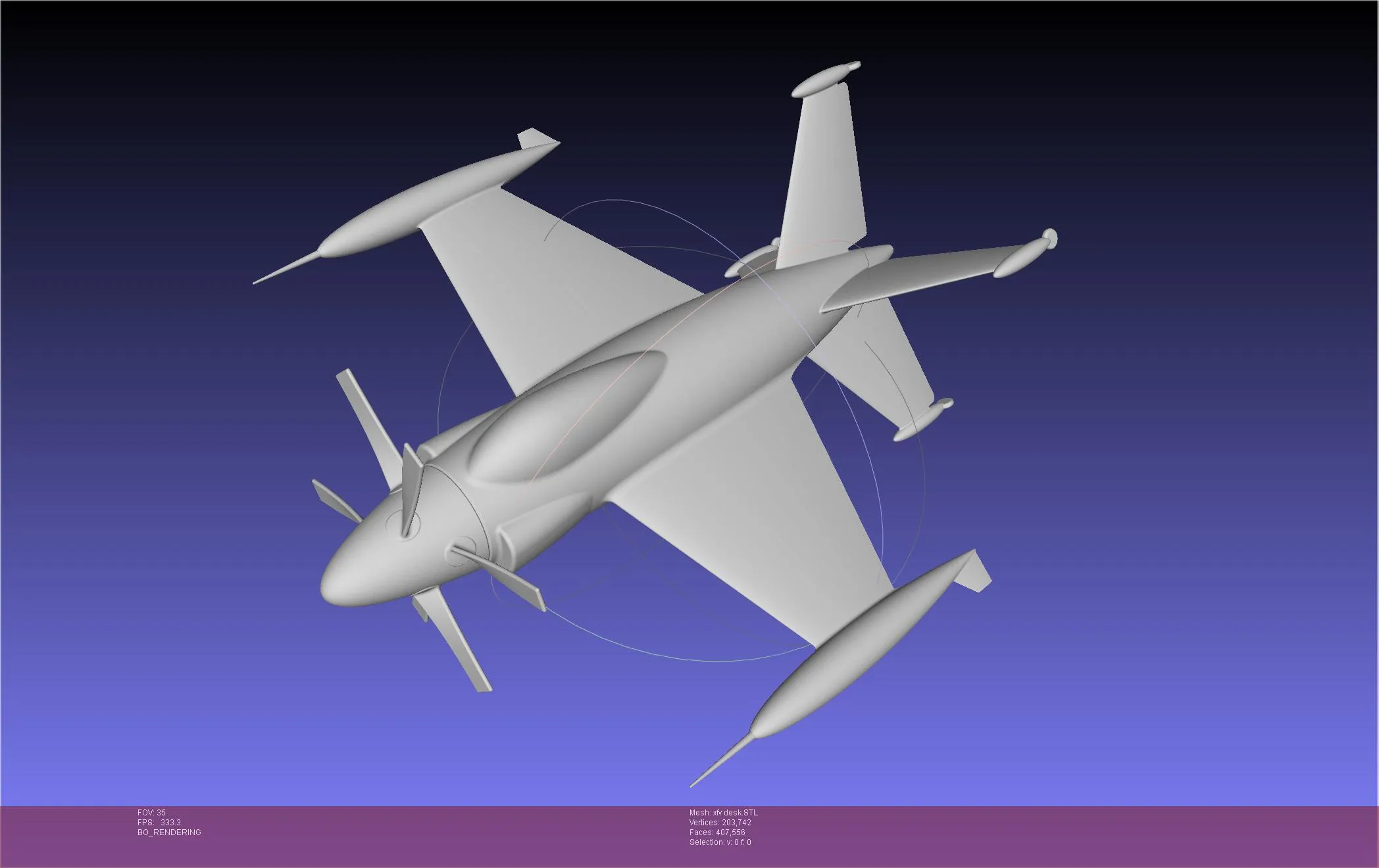Vehicles & Machinery STL Download - Lockheed XFV Modelby Julian Danzer