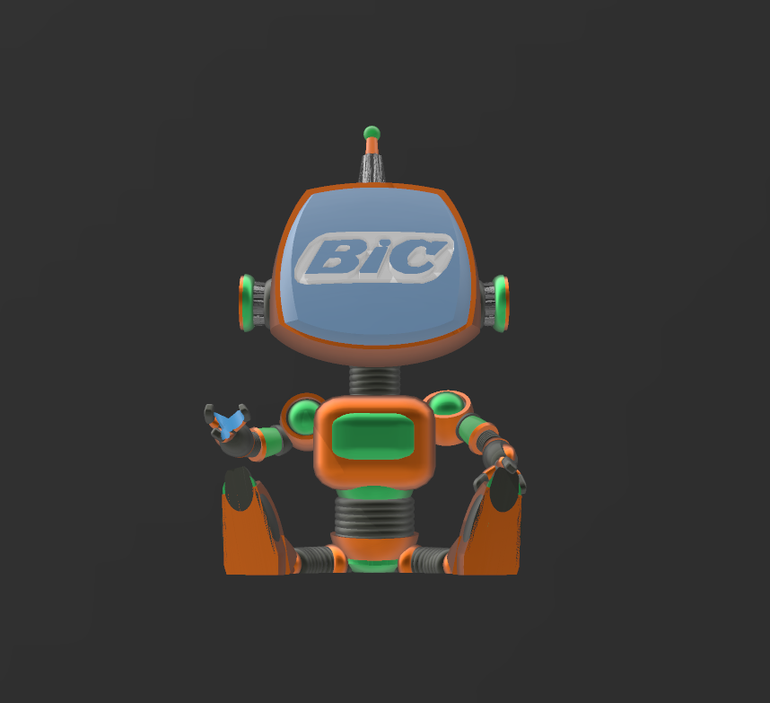 robot bic pen holder | 3D models download | Creality Cloud