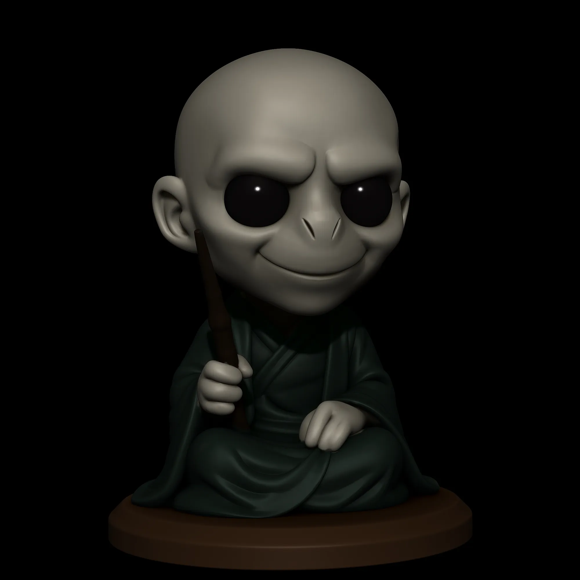 Characters & Creatures STL Download - Cute Voldemort Wizard – Chibi STL ...