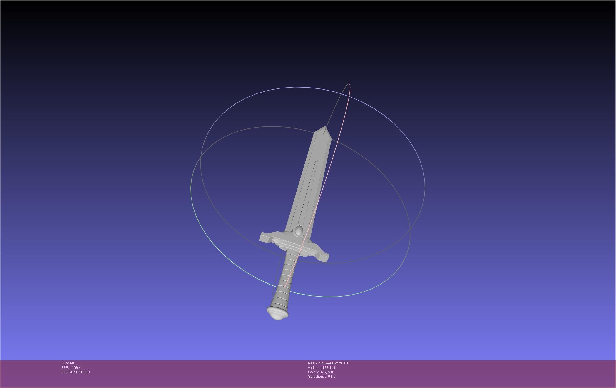 Frieren Himmel Hero Sword Printable Assembly | 3D models download ...