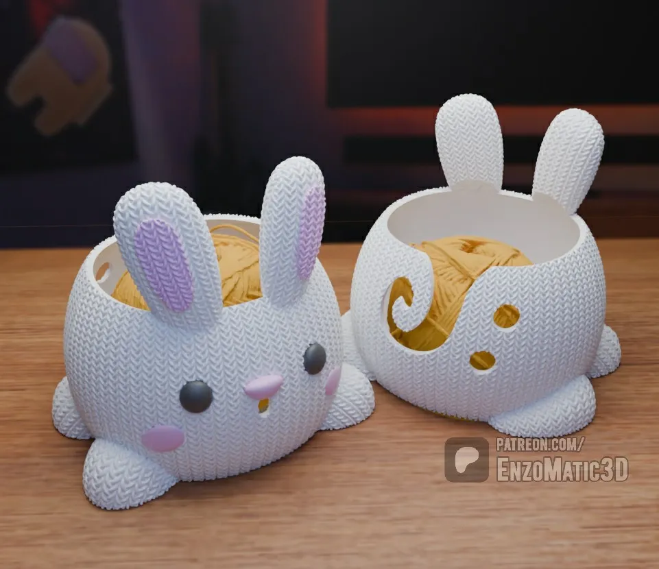 Medical & Health STL Descarga - bowl knitted rabbit - crochet bowl ...