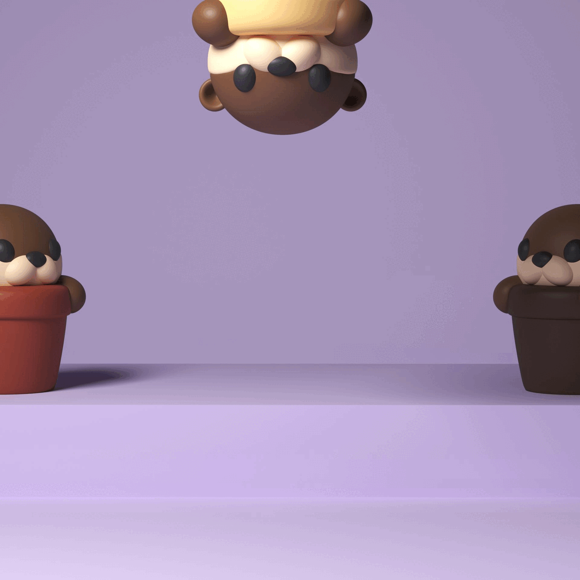 Characters & Creatures STL Download - Potted Otterby Pawprints
