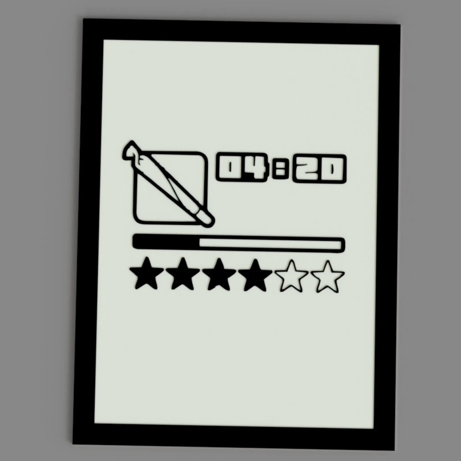 Digital Art STL Download - "4:20 Rating" Meme Wall Art – 3D Printed ...