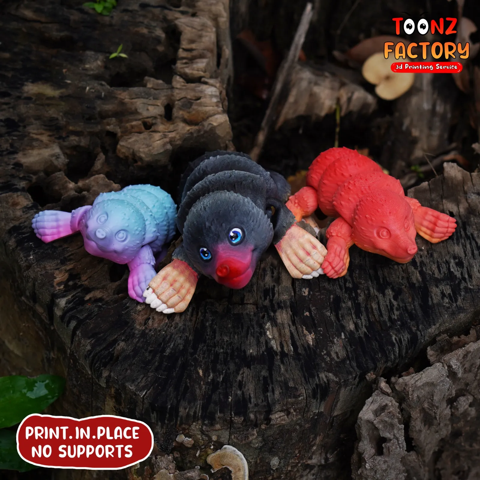 PRINT IN PLACE CUTE FLEXI MOLE | 3D models download | Creality Cloud