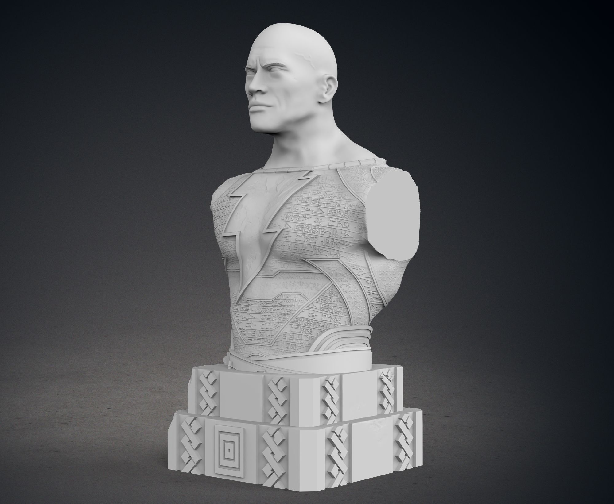 BLACK ADAM BUST | Descărcare modele 3D | Creality Cloud