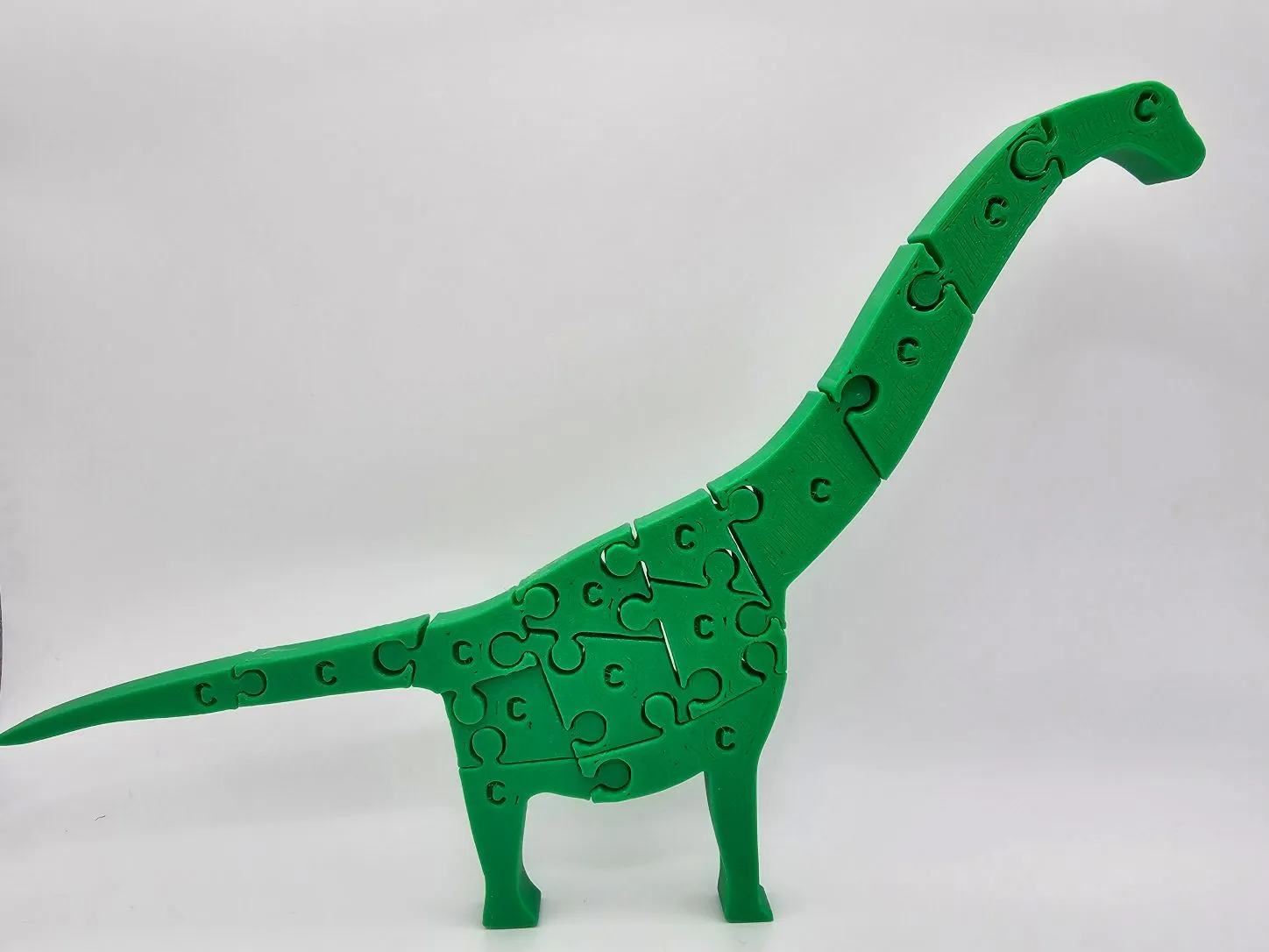 Sculptures & Artworks STL Download - Dino Puzzle - Brontosaurus - Set ...
