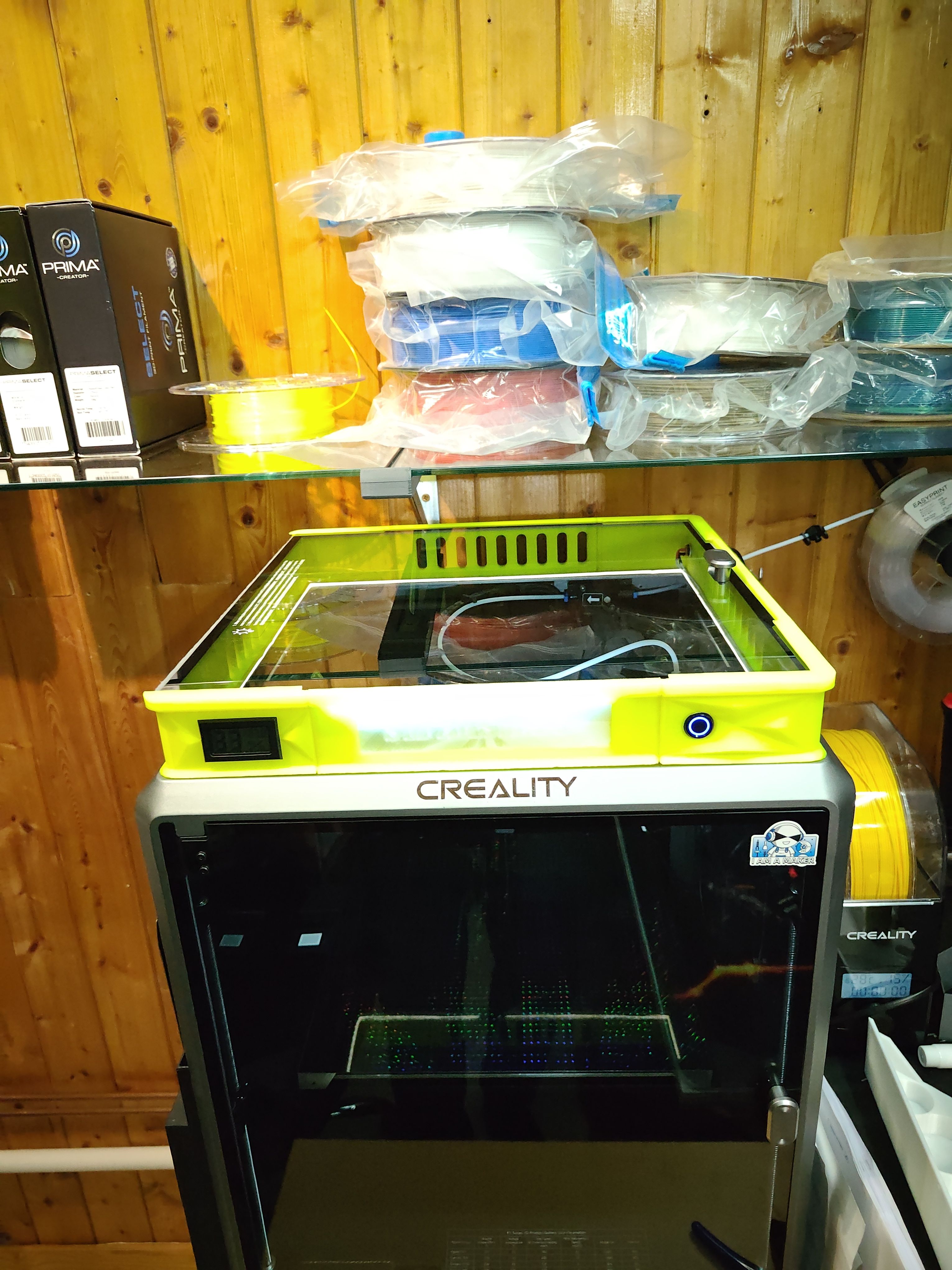 Creality K1Max riser 50 mm. with led and sliding lid | 3D models ...