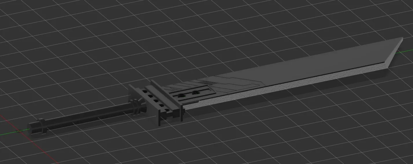 FFVII Cloud Strife Buster Sword | 3D models download | Creality Cloud