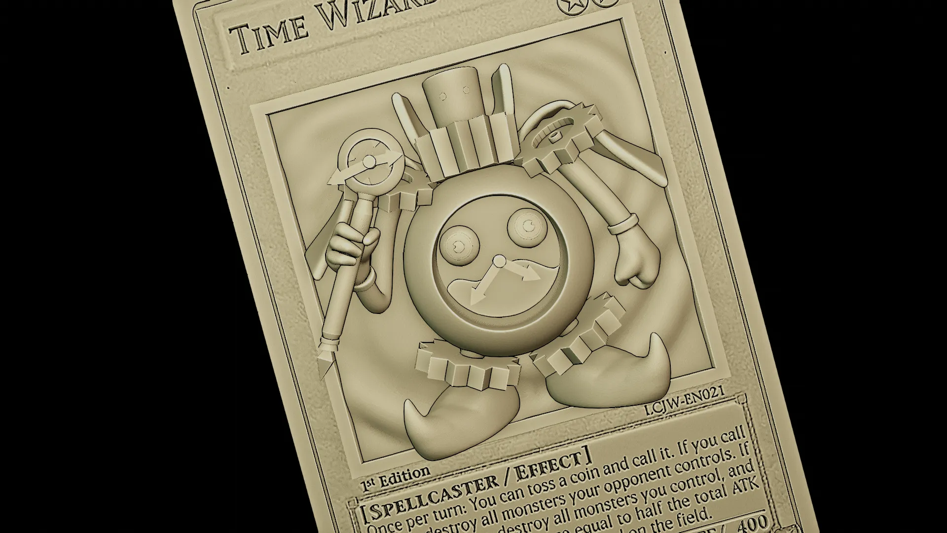 Other STL Download - TIME WIZARD CARD - YUGIOHby Jlo3d