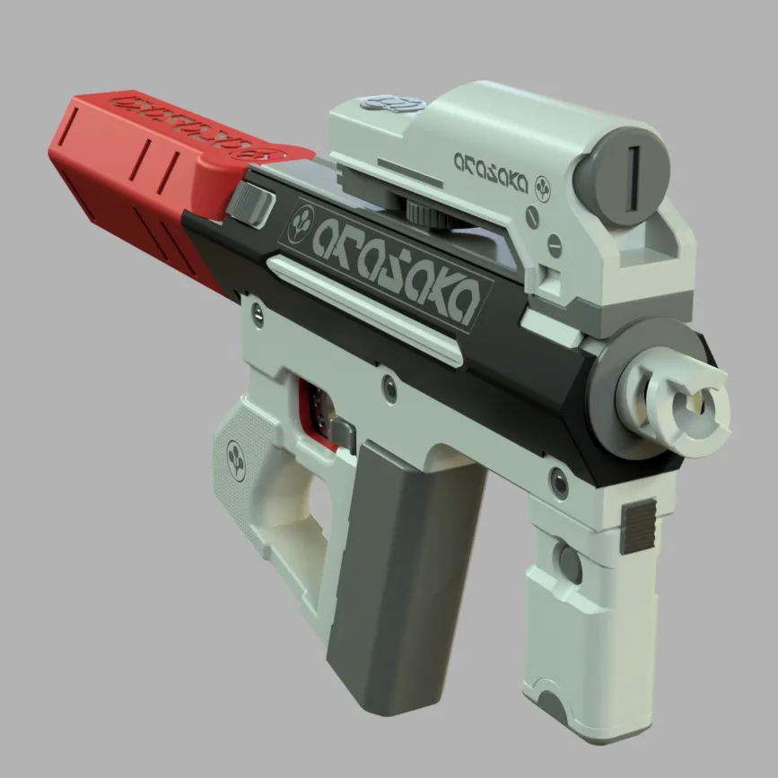 Shingen Mark V - Modular Pistol (Cyberpunk 2077 Inspired 3D | 3D models ...