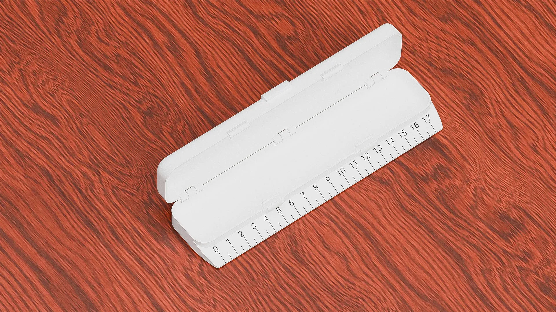 Stationery & Learning Tools STL Descarga - PENCIL CASE WITH RULER - 3dhoome