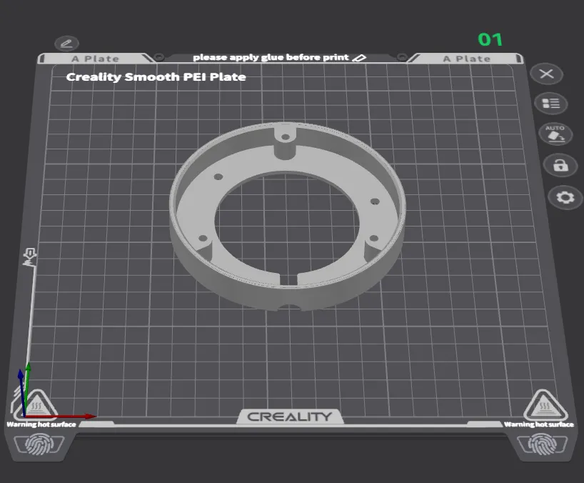 3D Printer Files | 3MF File | Annke AC500 IP camera mount base | Creality Cloud