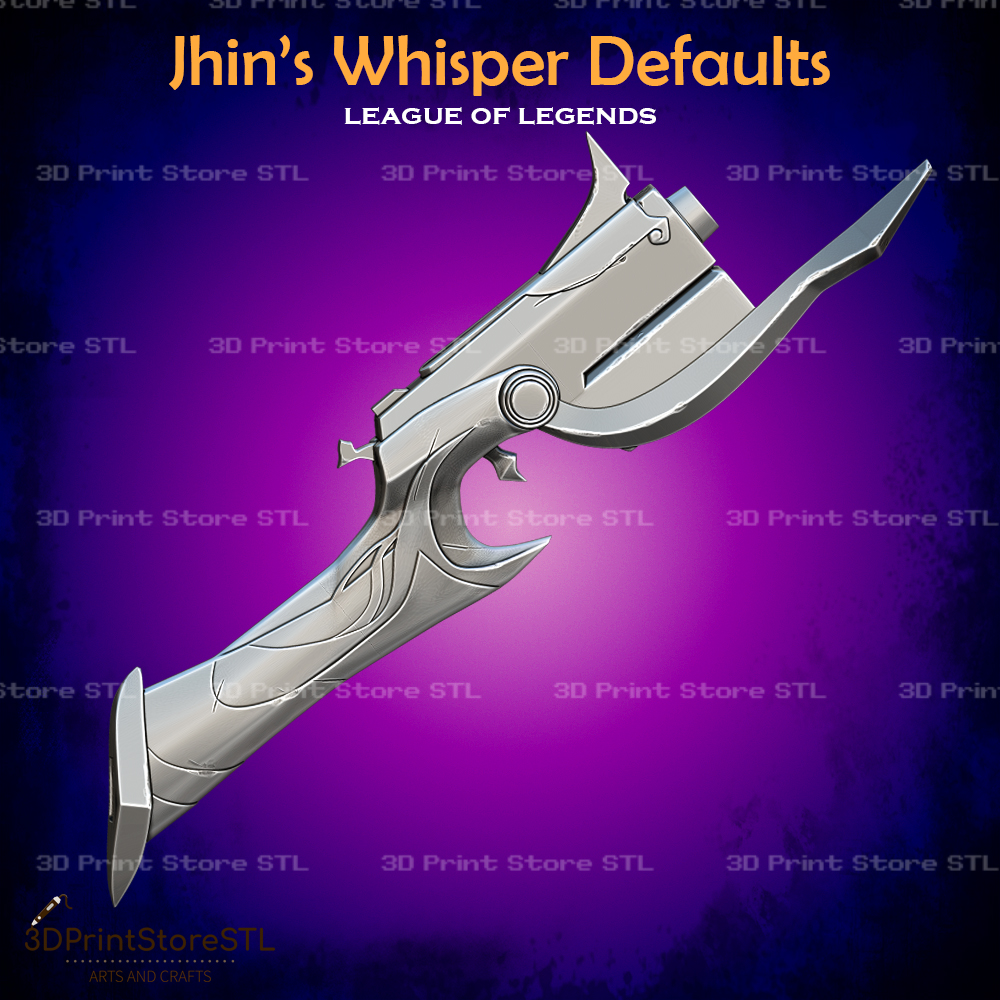 Jhin High Noon Whisper Cosplay League of Legends - STL File | 3D models ...