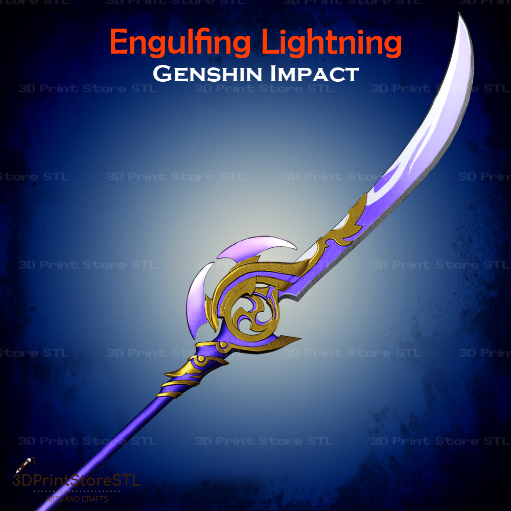 Engulfing Lightning Cosplay Genshin Impact - STL File | 3D models ...