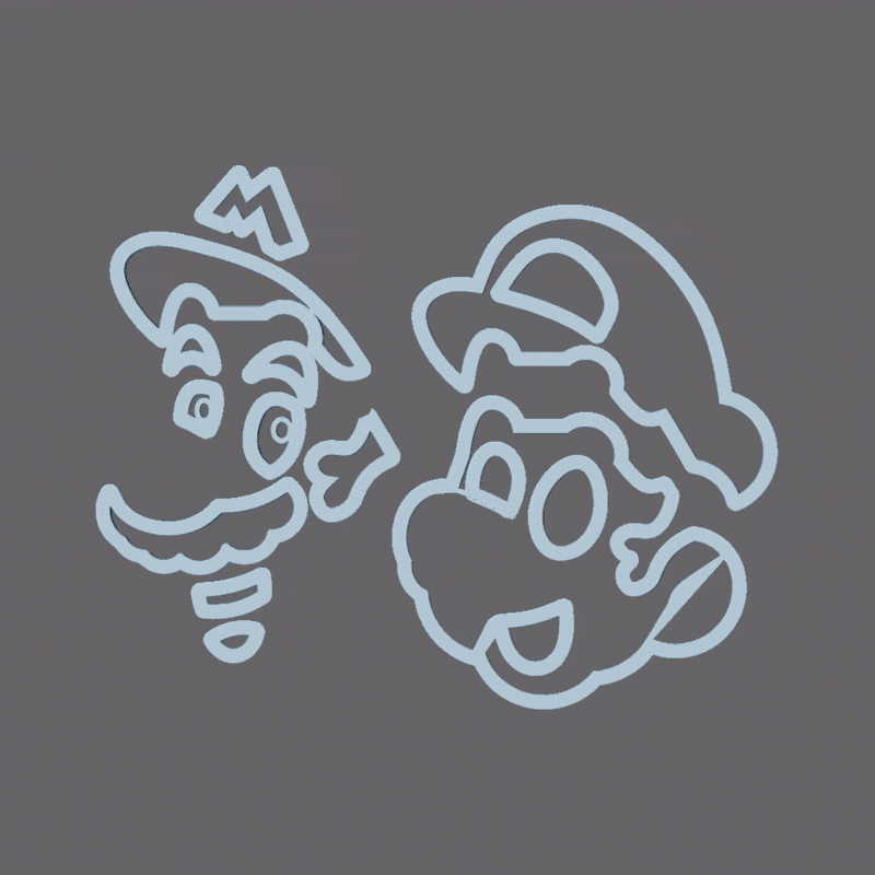 Other STL Download - MARIO BROS, cutter setby ALC 3DPrint