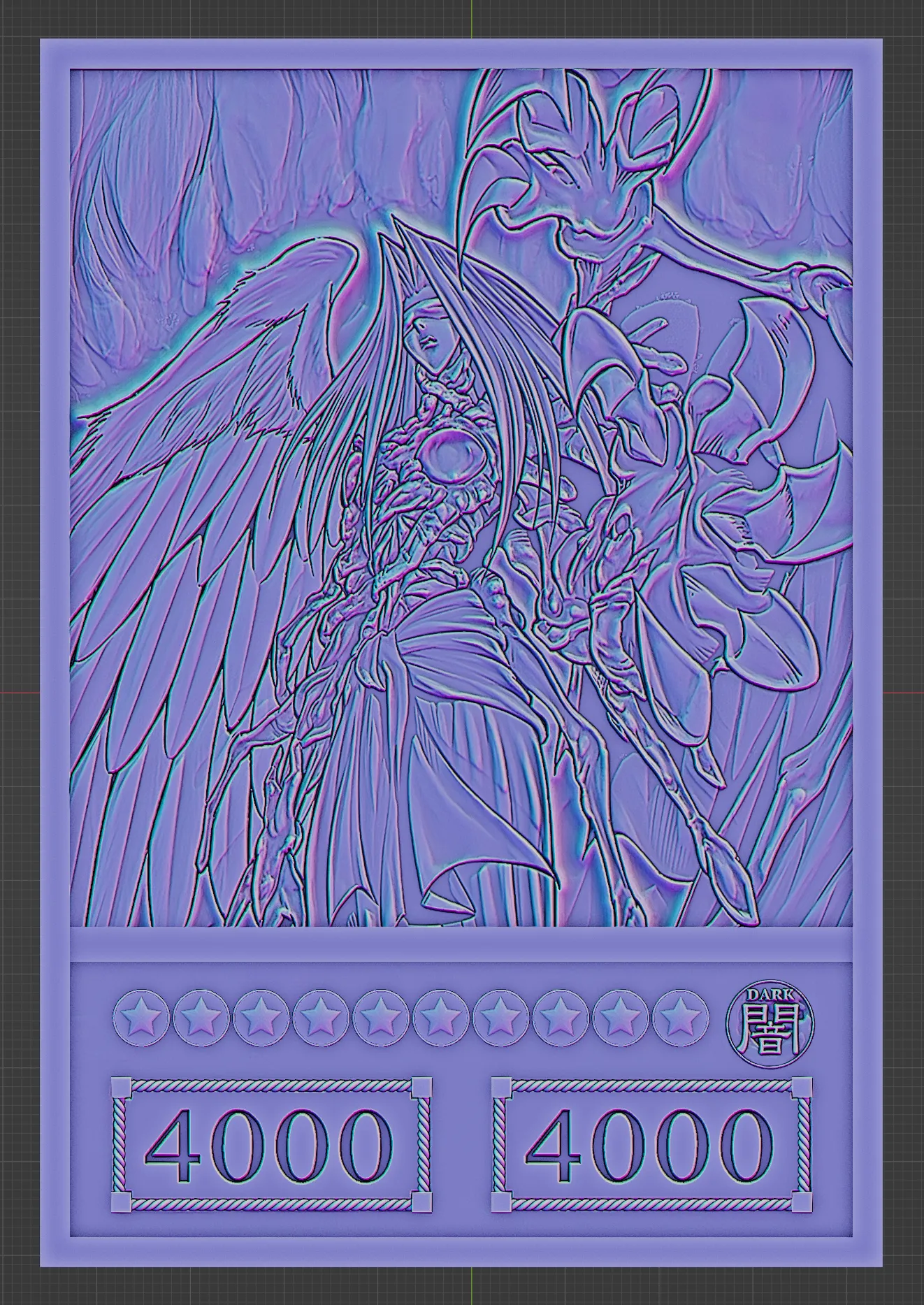 Free Other STL Download - Darkness Neosphere - yu-gi-oh!by Wsonuchiha3D