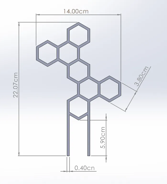 3D Printer Files | 3MF File | Hexagonal Plant Support | Creality Cloud