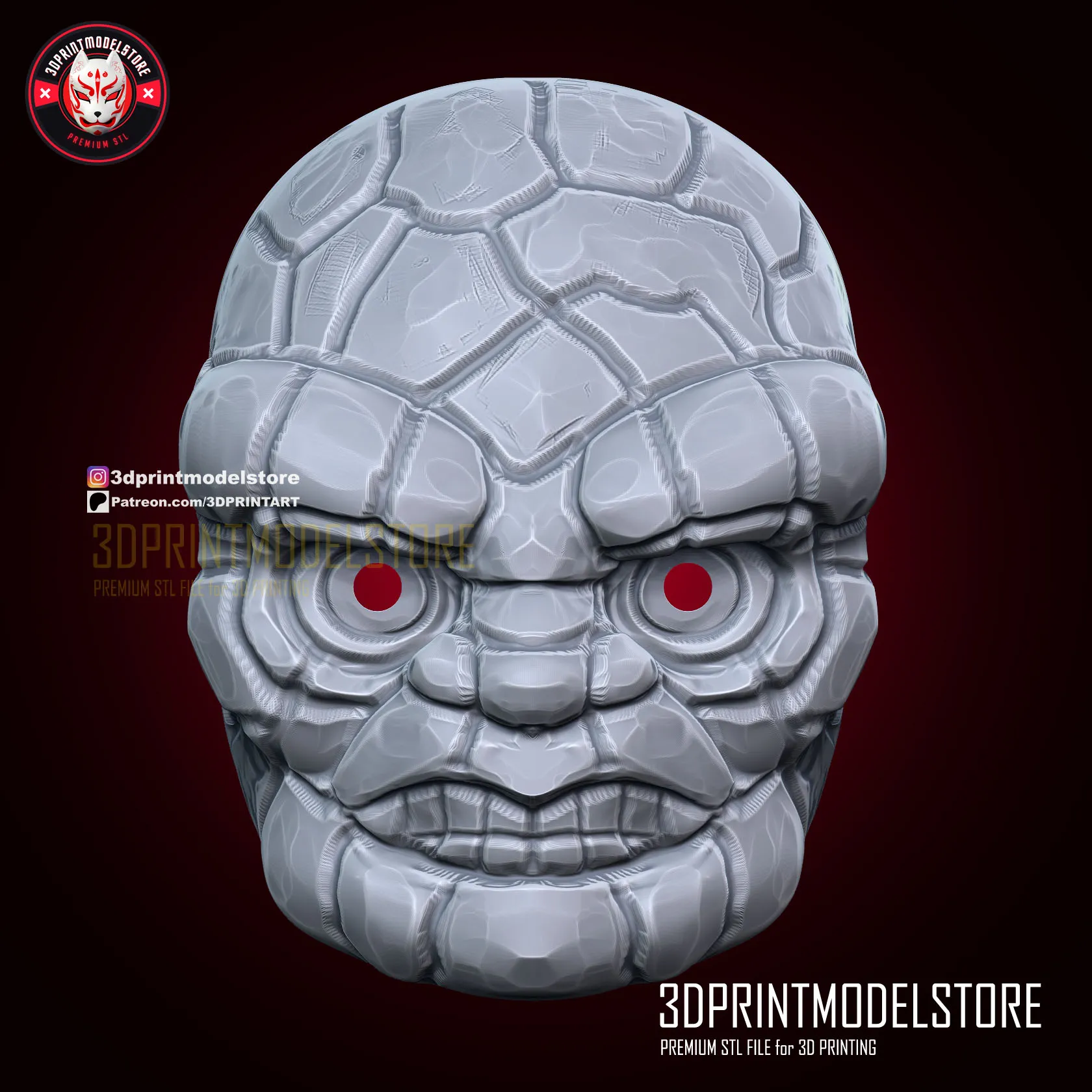 Cosplay STL Download - Thing Mask - Fantastic Four First Steps - Thing ...