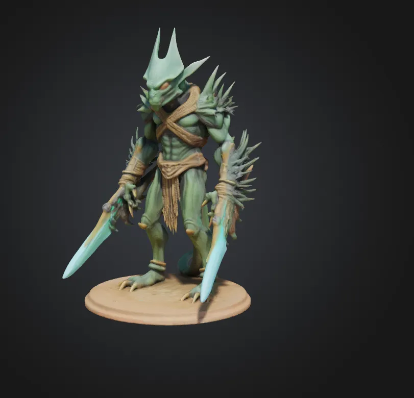 Characters & Creatures STL Download - alien gladiator game rpgby Warjacob
