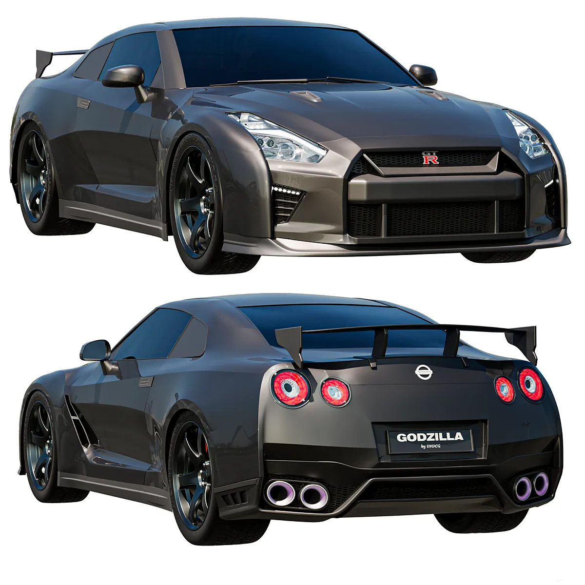 Vehicles & Machinery STL Download - Nissan GTR R35by Davron