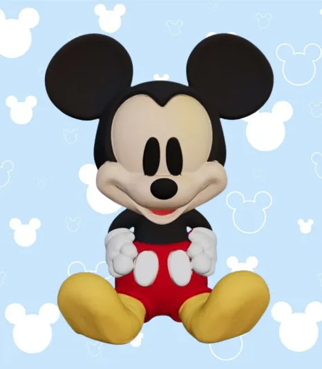 Characters & Creatures STL Download - Mickey chibiby Prinlab3d
