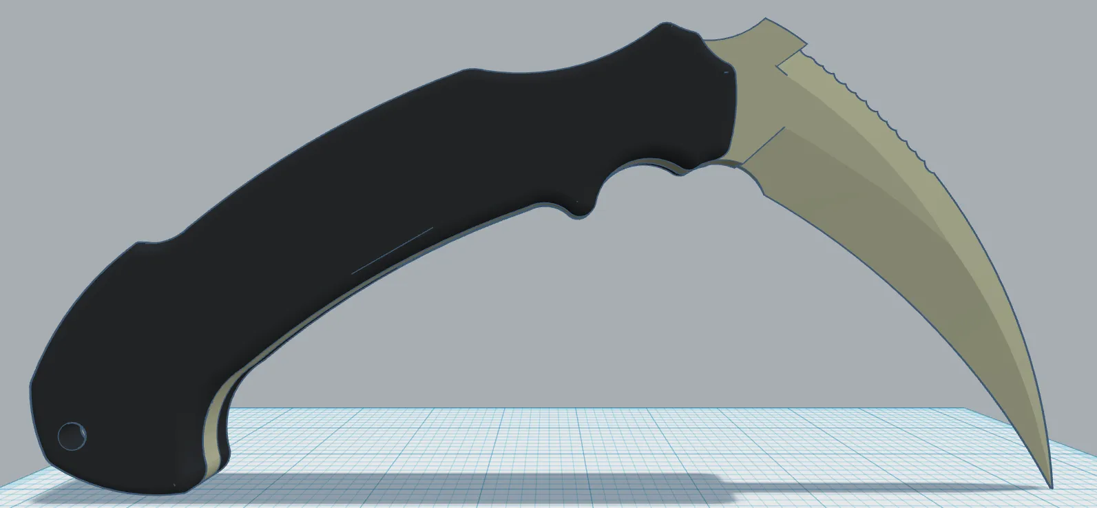 Free Board Games & Card Games STL Download - BK Knife 5by Cyberbeast