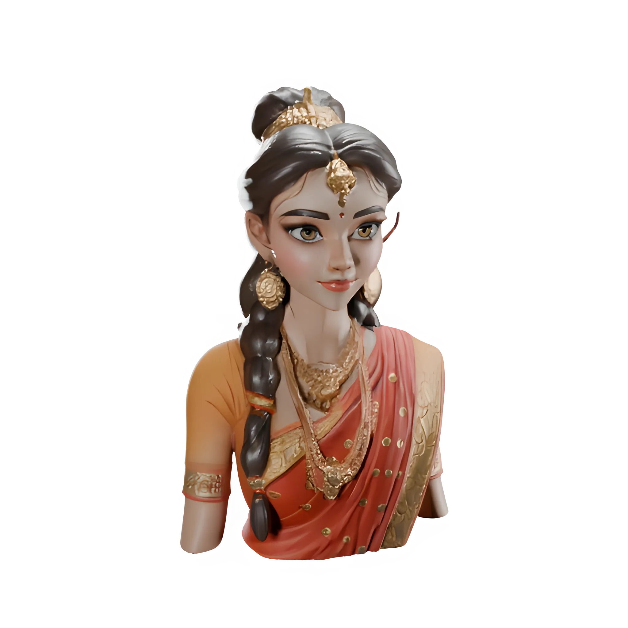 Sculptures & Artworks STL Download - Elegant Indian Women Statuesby MR ...