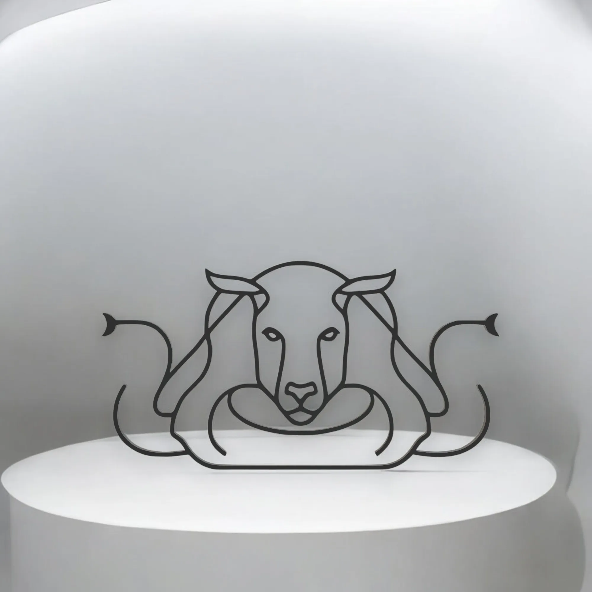 Digital Art STL Download - Chimera Line Art - Desktop Line Artby OALPO