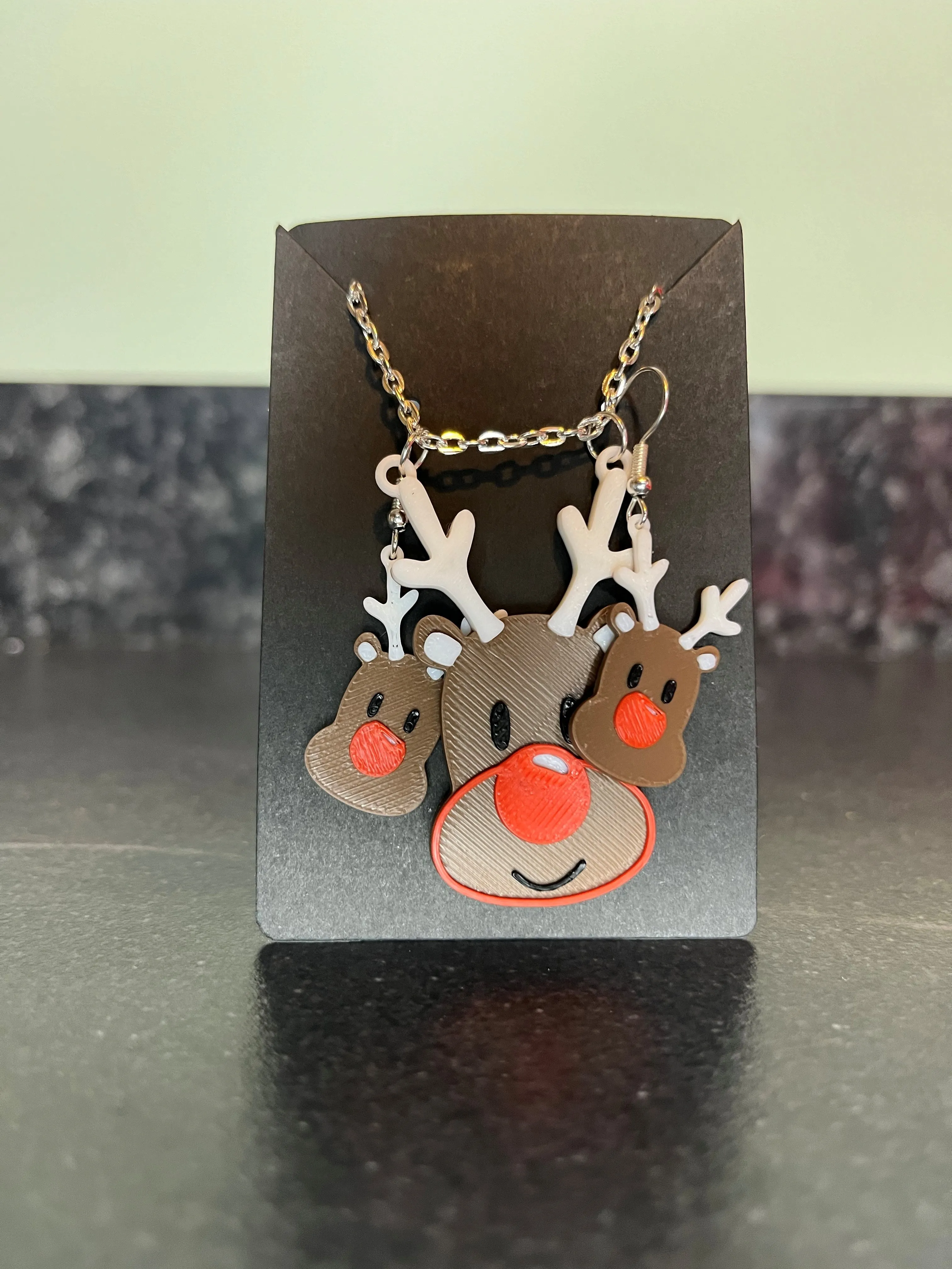 Jewelry & Accessories STL Download - Rudolph Reindeer jewellery setby ...