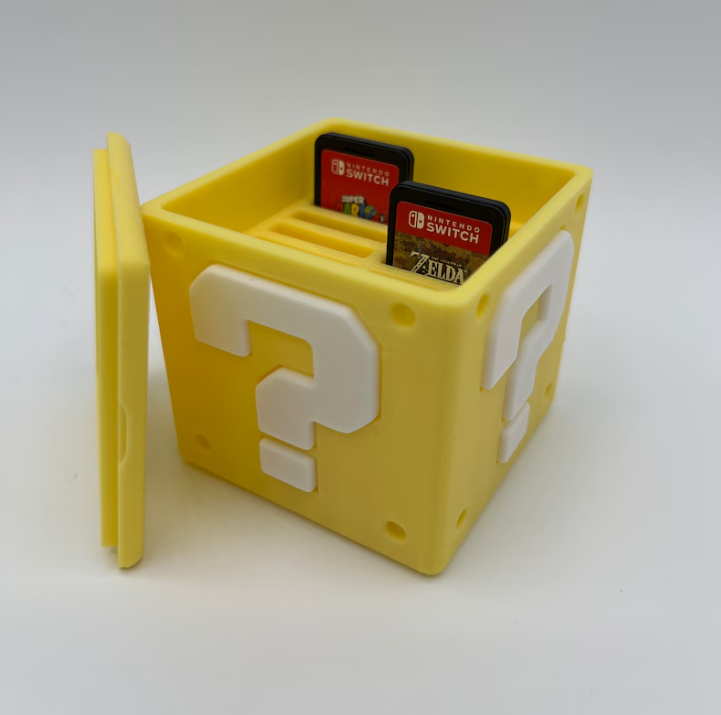 Nintendo Switch Games Holder Question mario box yellow | 3D-Modelle ...