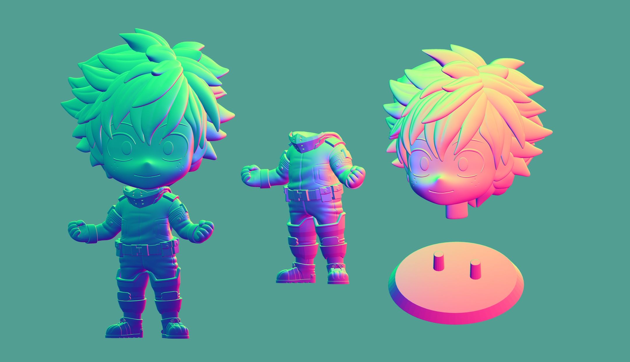 Deku Boku no hero Academia | 3D models download | Creality Cloud